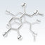 Adrenaline Molecules Silver Lapel Pin | ClinicalPosters