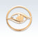 Gold Optometrists Eye Anatomy Lapel Pin | ClinicalPosters