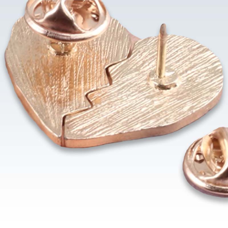 2-Piece Mended Heart Enameled Metal Lapel Pin | ClinicalPosters