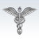 Doctors Winged Caduceus Silver Lapel Pin | ClinicalPosters