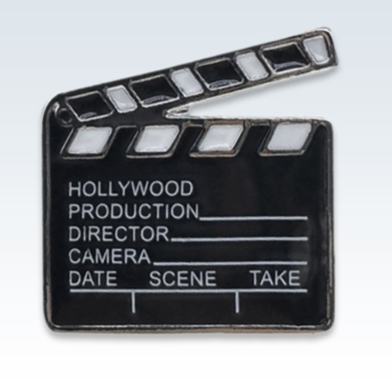 Movie Clapperboard Lapel Pin | ClinicalPosters
