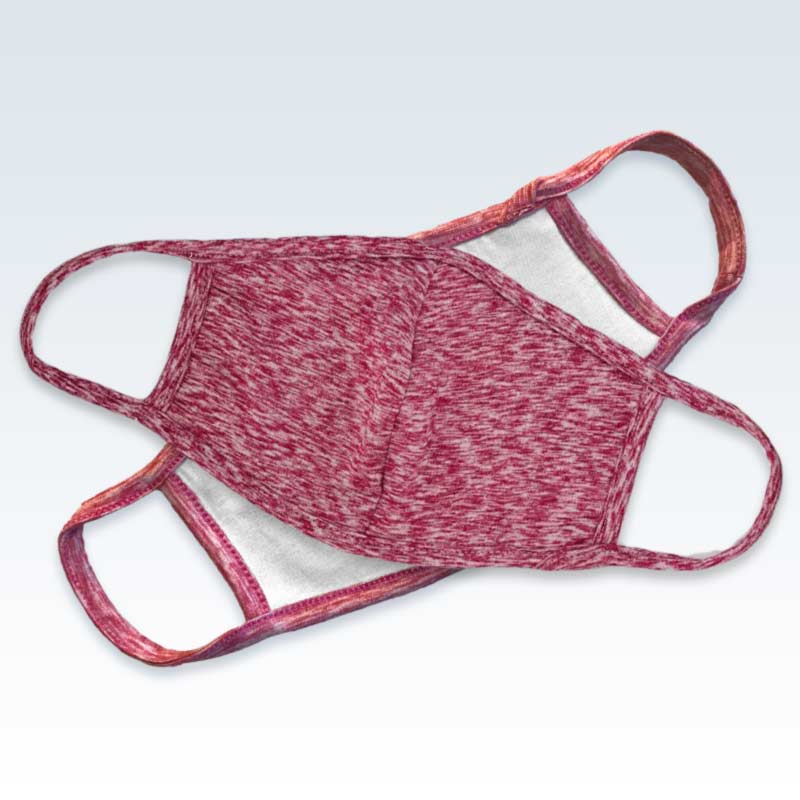 Textured Red Reusable Adult Mask – clinicalposters.com