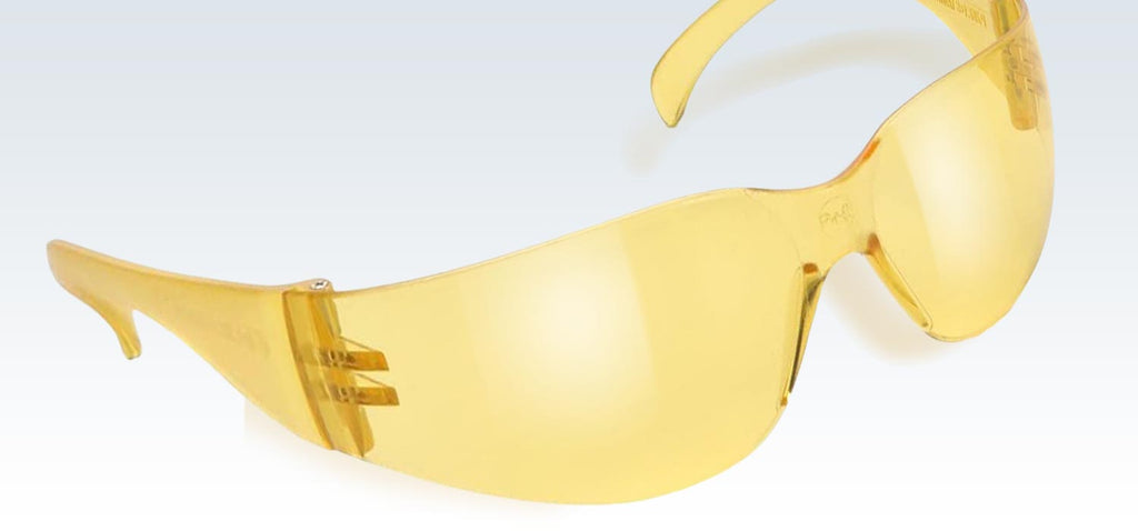 Yellow Anti-Scratch Safety Glasses PPE | ClinicalPosters