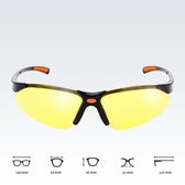 Deluxe Yellow Safety Glasses PPE | ClinicalPosters
